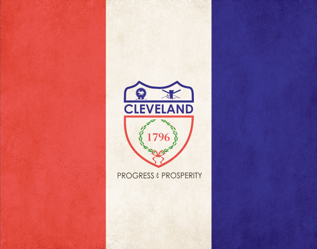 Cleveland Ohio City Flag Print – GalleryThane