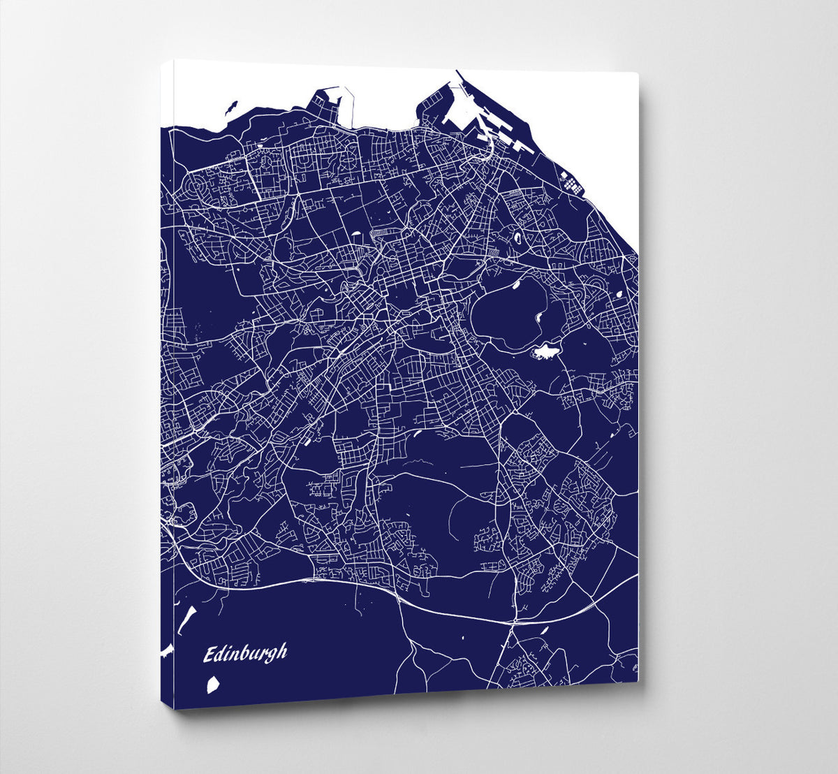 Edinburgh City Street Map Print Modern Art Poster Decor – GalleryThane