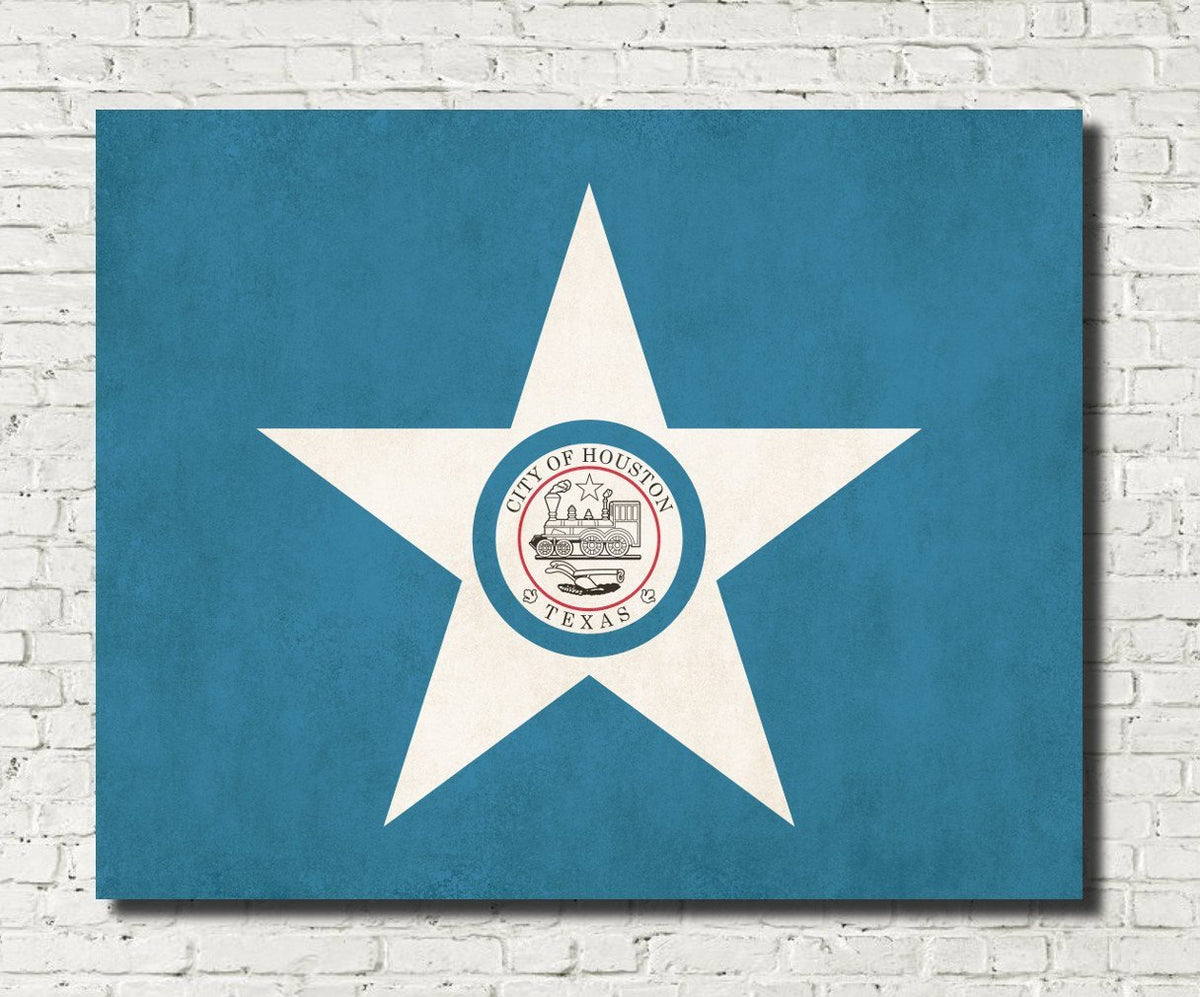 Houston Texas City Flag Print – GalleryThane
