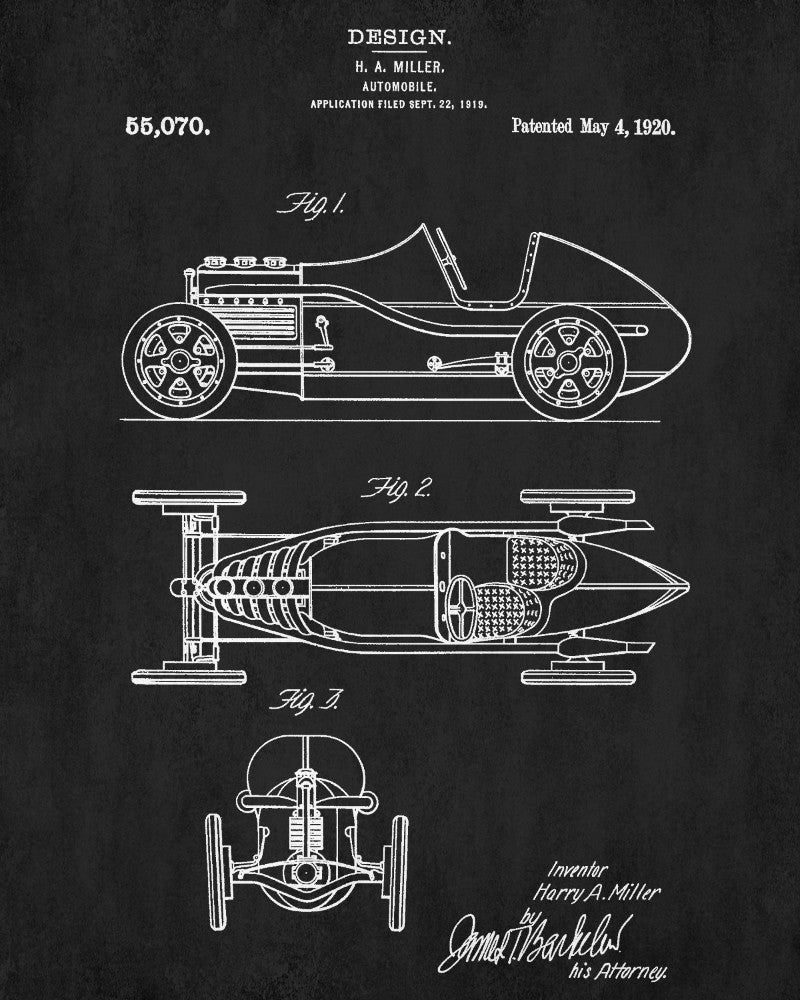 Indy Car Patent Print Racing Blueprint Indianapolis 500 Poster ...