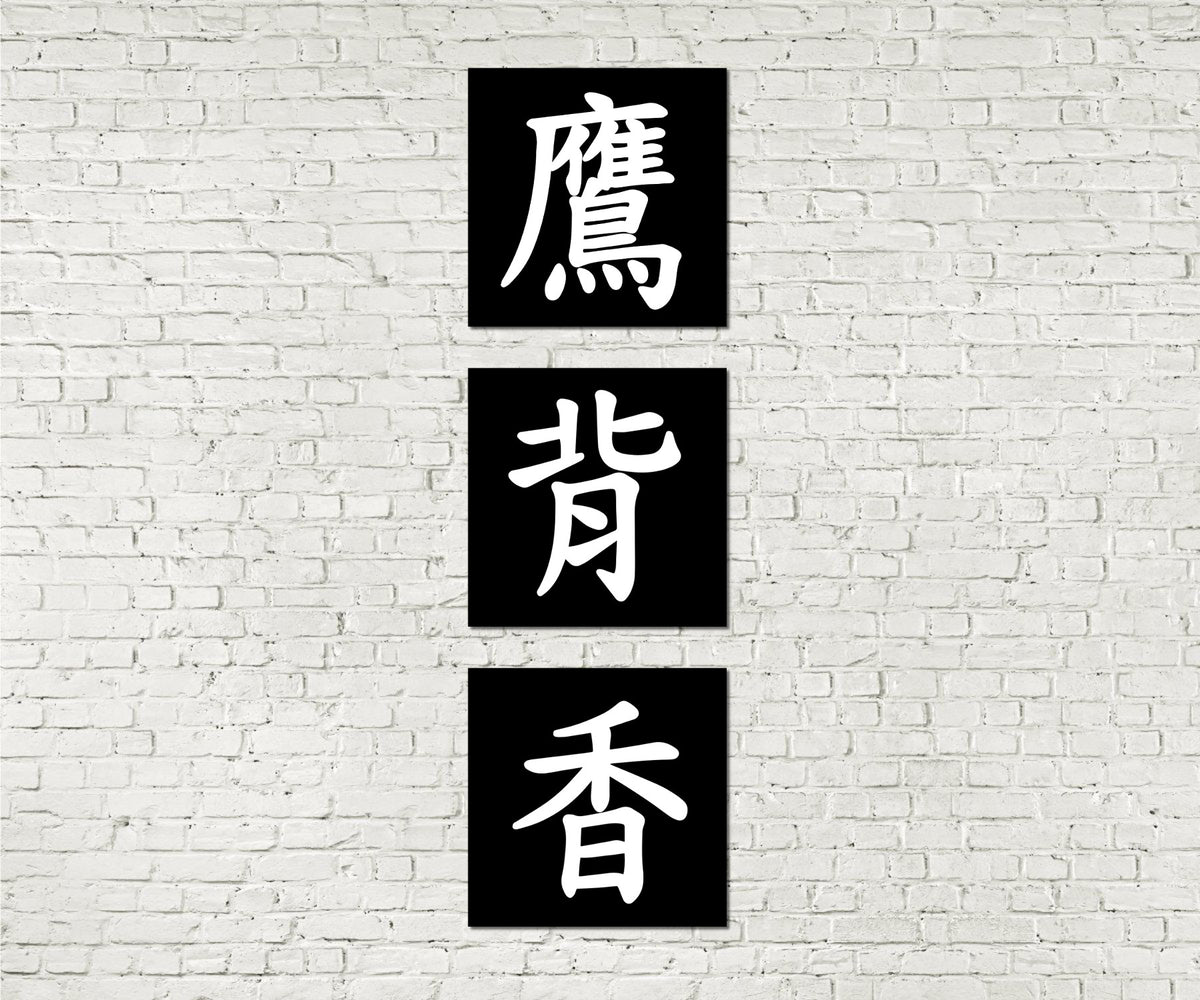 Random Japanese Kanji Characters Set of 3 – GalleryThane