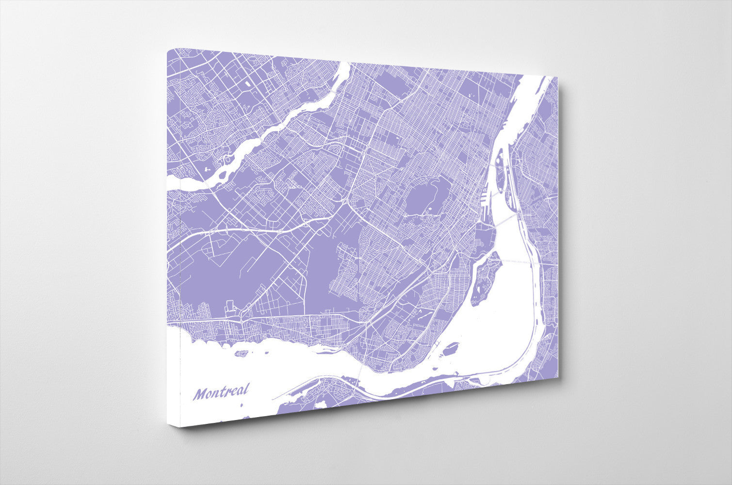 Montreal City Street Map Print Modern Art Poster – GalleryThane