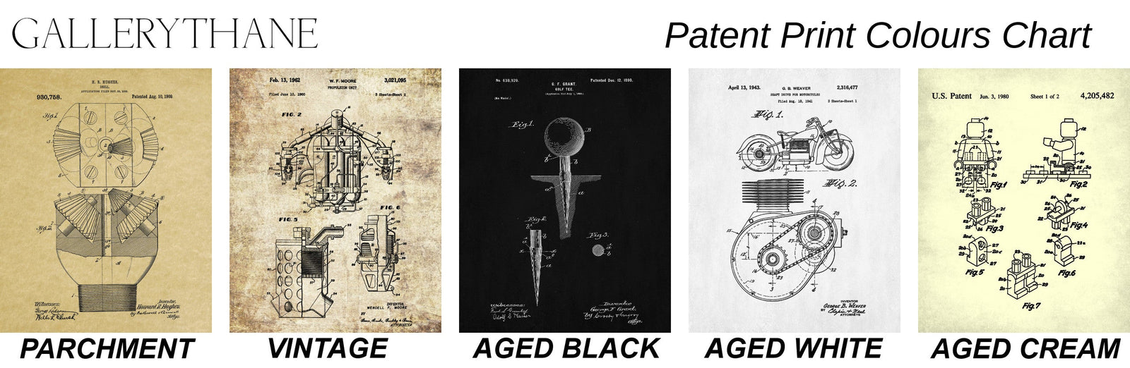 Patent Drawings to Patent Wall Art – GalleryThane