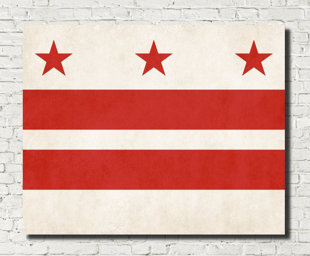 Washington DC Flag Print – GalleryThane